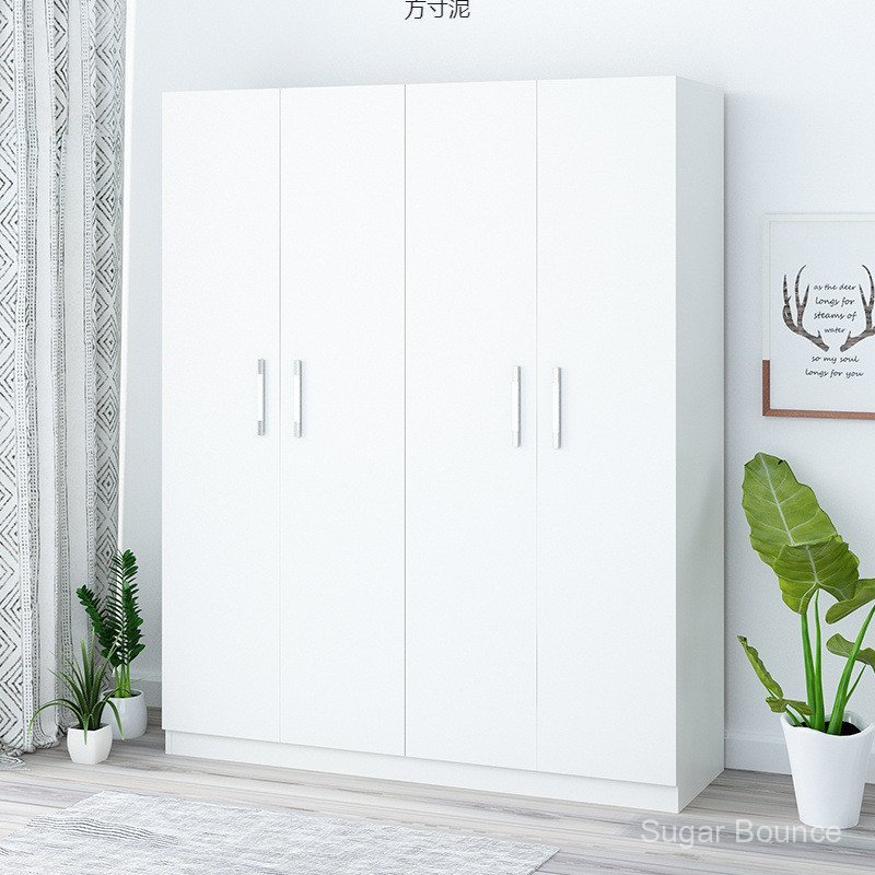 2025Simple Modern Assembly Artificial Board Bedroom Wardrobe Silent ...