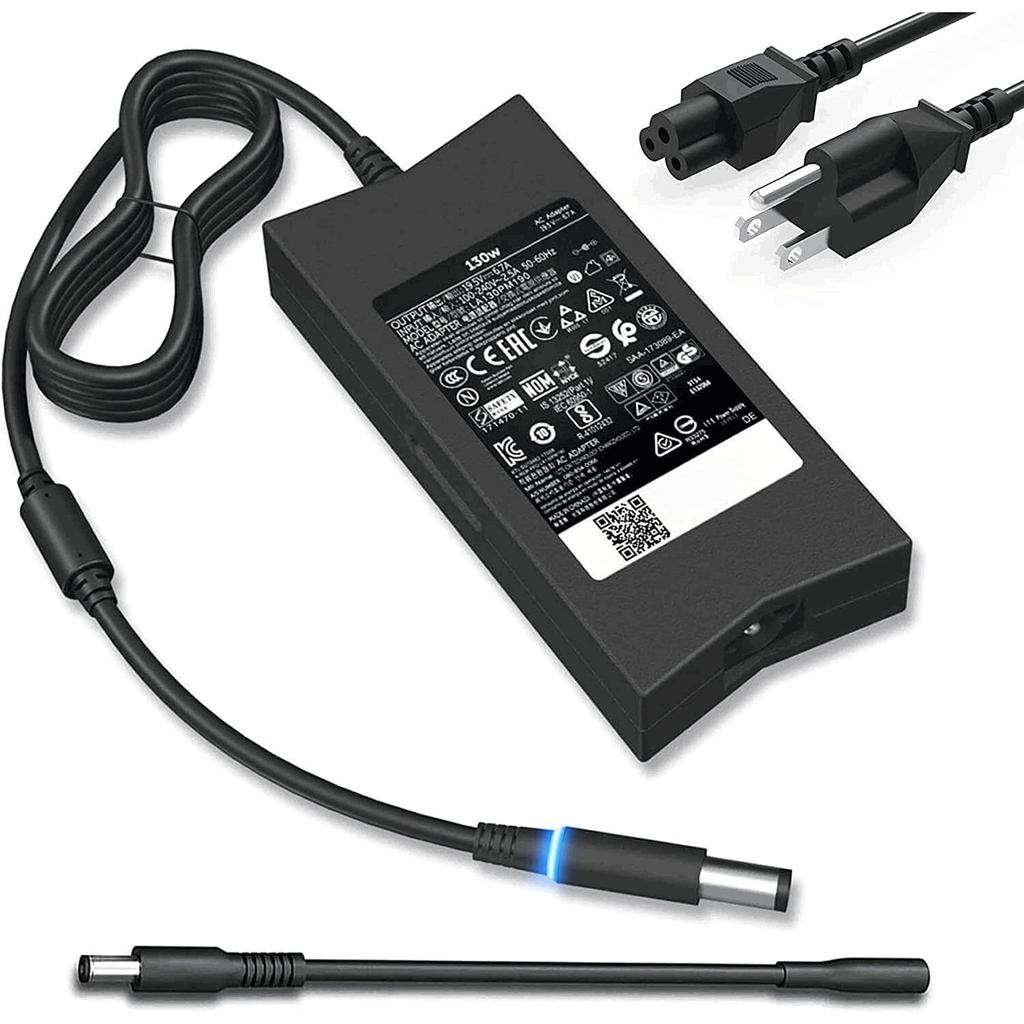 130W Laptop Charger Compatible with Dell XPS 15 Inspiron 7559 Precision ...
