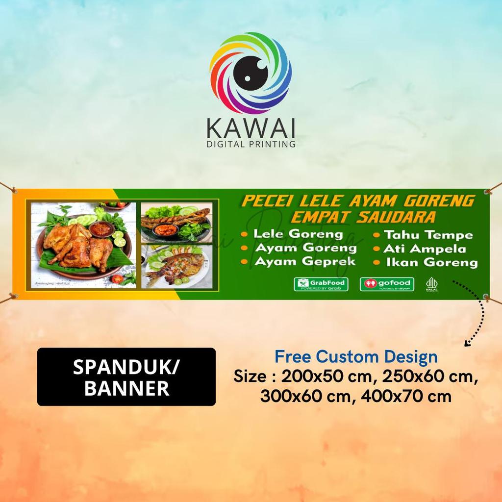 HIJAU BANNER Pecel Lele Fried Chicken Four Brothers Green MMT Custom ...