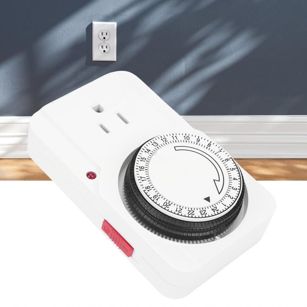 allinit Diydeg 24 Hour Mechanical Timer 15 Minute Intervals Plug in ...