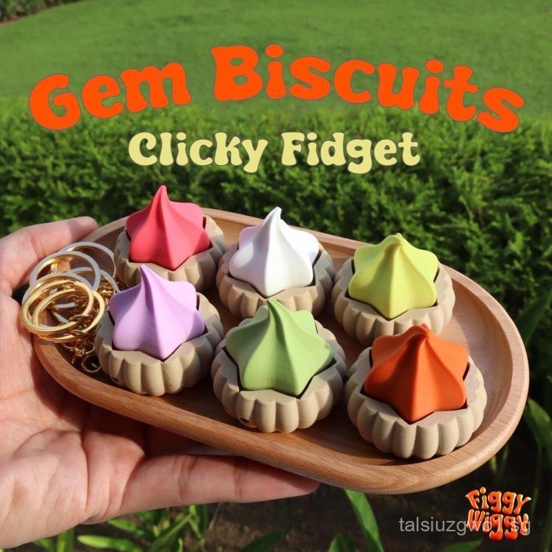 Gem Biscuit Clicky Fidget - Cutest Stress Relief Toy | Shopee Singapore