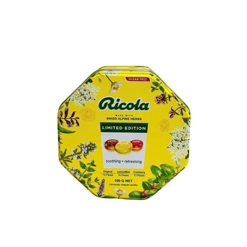 Ricola Swiss Herb Herbal Candy - Limited Edition - Octagonal Tin Box ...