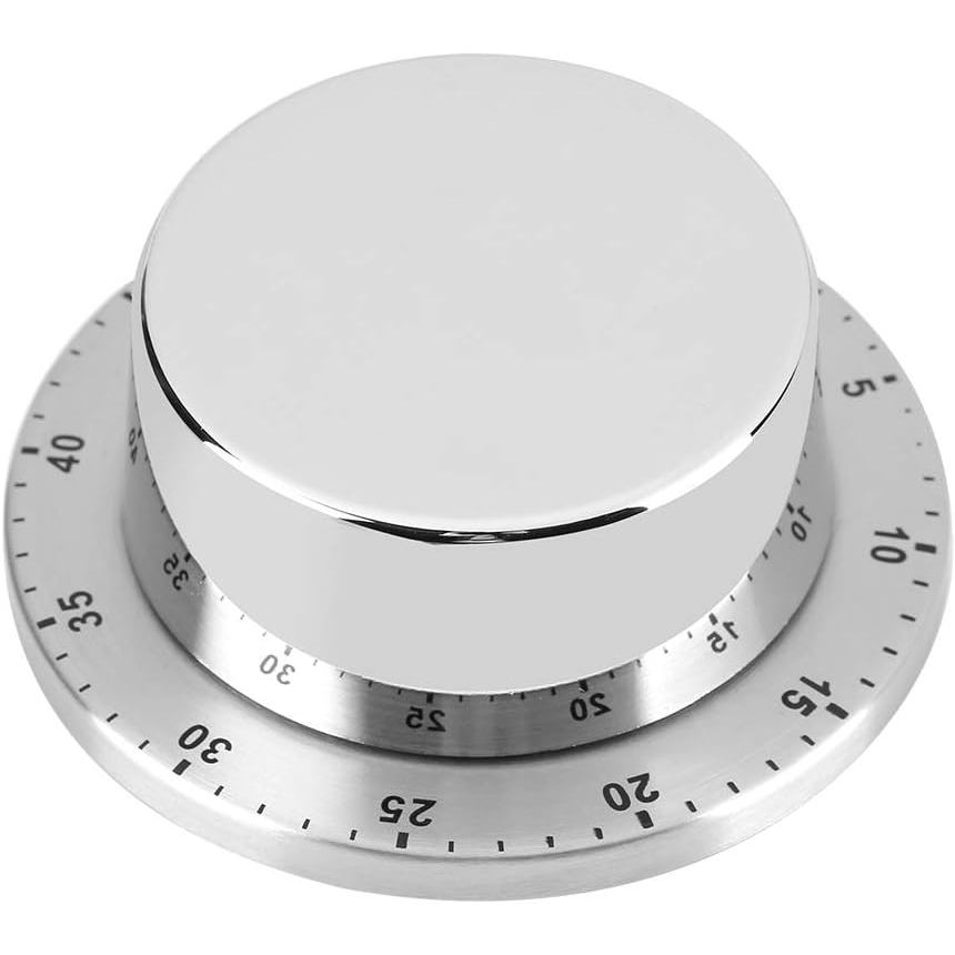 Kitchen Timer, Acogedor Mechanical 1-Hour Kitchen Timer, Stainless ...