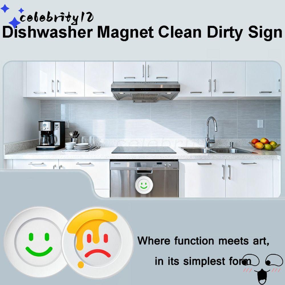 CELEBRITY12 Dishwasher Clean Dirty Sign, Magnetic Portable Reversible ...