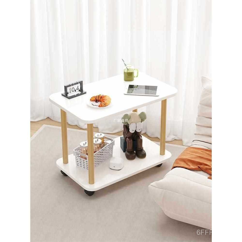 Tea Table Movable Small Table with Wheels Household Small Cart Tea Cart ...
