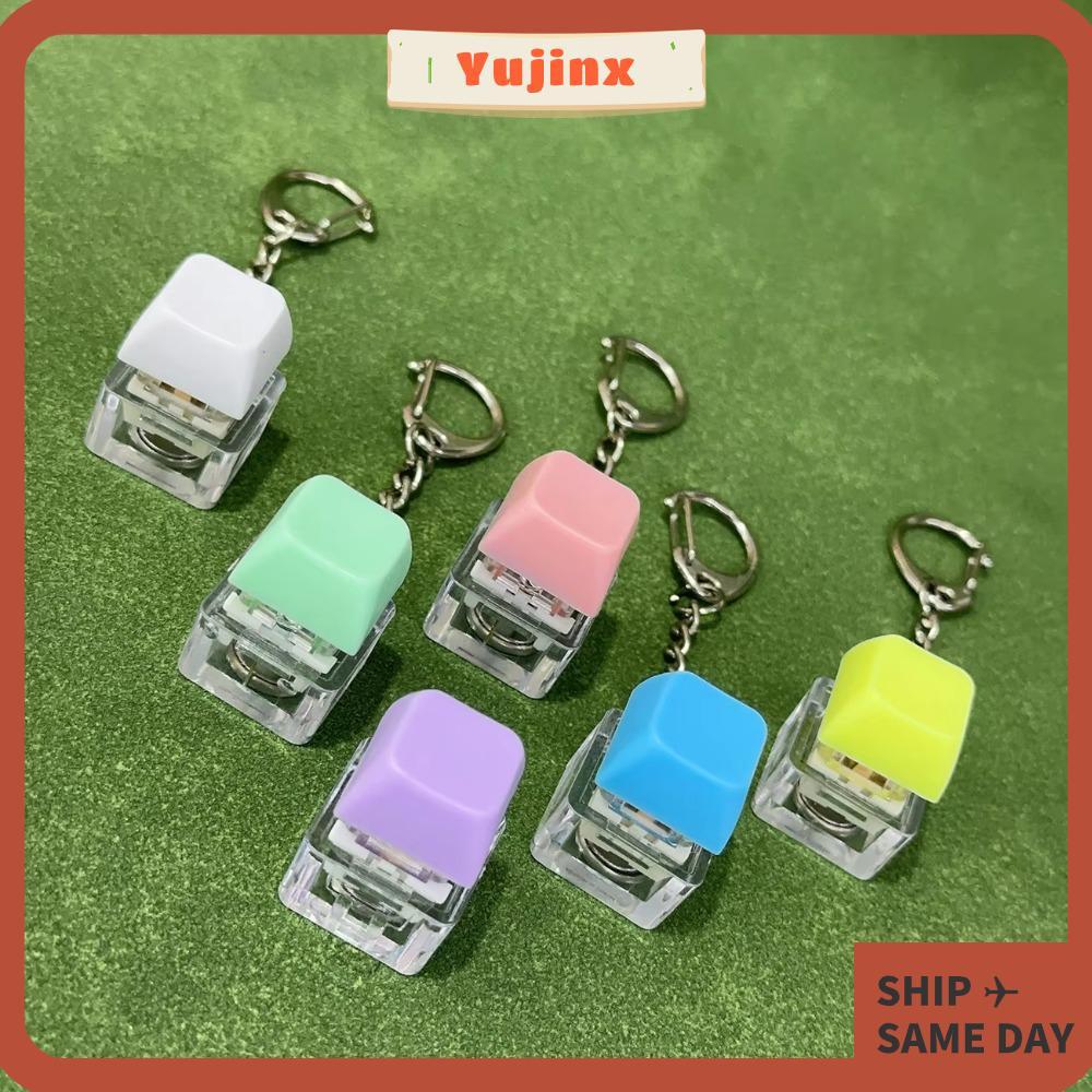 YUJINX Fidget Keychain, DIY Keyboard Keys Button Finger Keyboard Caps ...