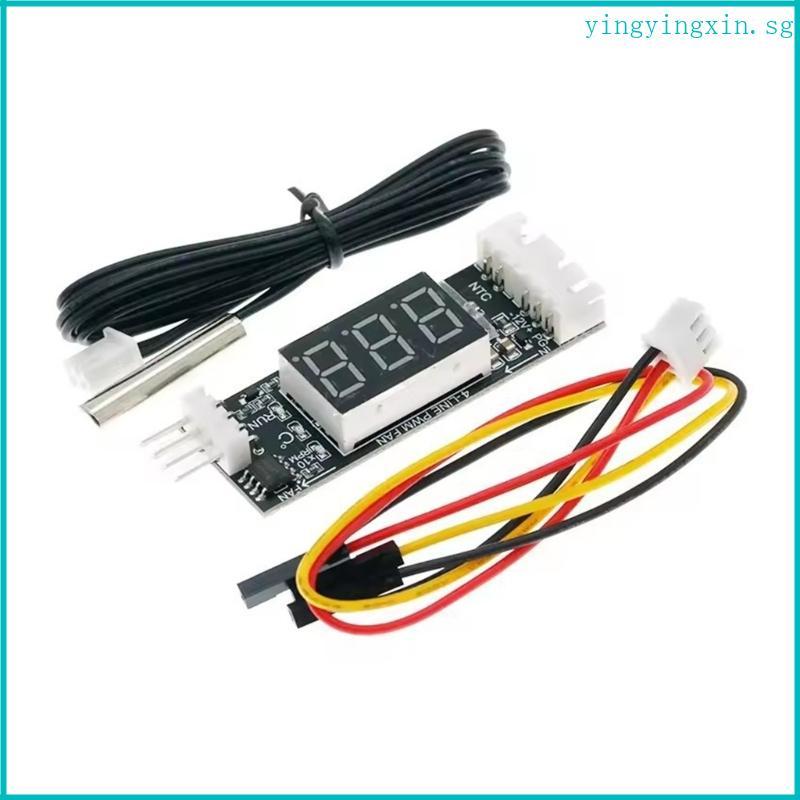 YIN Adjustable PWM Cooling Fan Controller 12V 3A Builts In Temperature ...