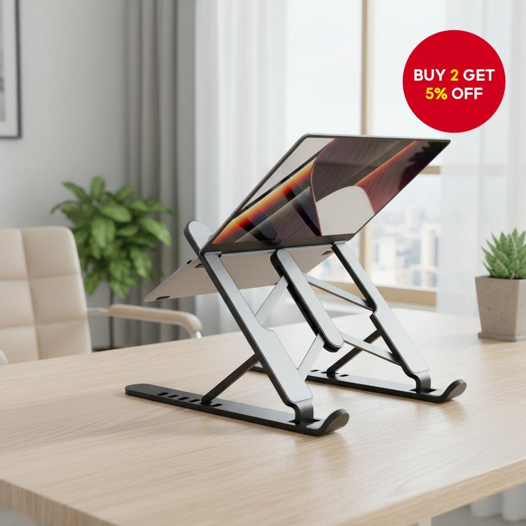 Ergonomic Laptop Stand Adjustable Foldable Keyboard Lifter with ...