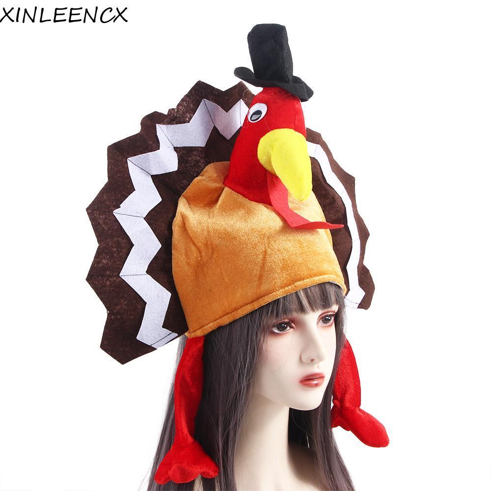 XINLEENCX Turkey Hat Roasted Creative Chicken Leg Thanksgiving Day ...