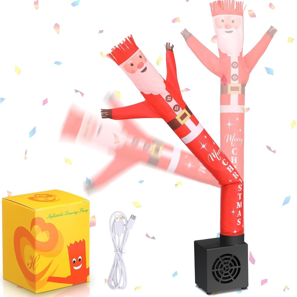 Outus Christmas Mini Inflatable Tube Man for Desktop, Christmas 16 Inch ...