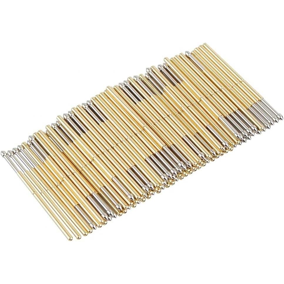 100 pcs P100-E2 Test Pins, Pogo Pins P100 Brass Pogo Pins Dia 1.5mm ...