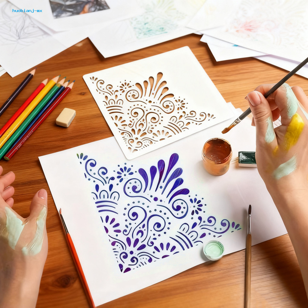 huobianj Painting Stencil Template Wall Painting Stencil 11.8 Inch ...