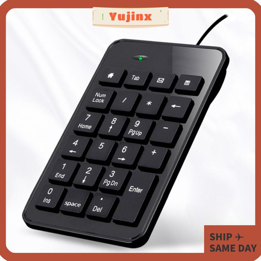 YUJINX USB Numeric Keypad, 23 Keys Slim Wired Number Keypad, Mini ...
