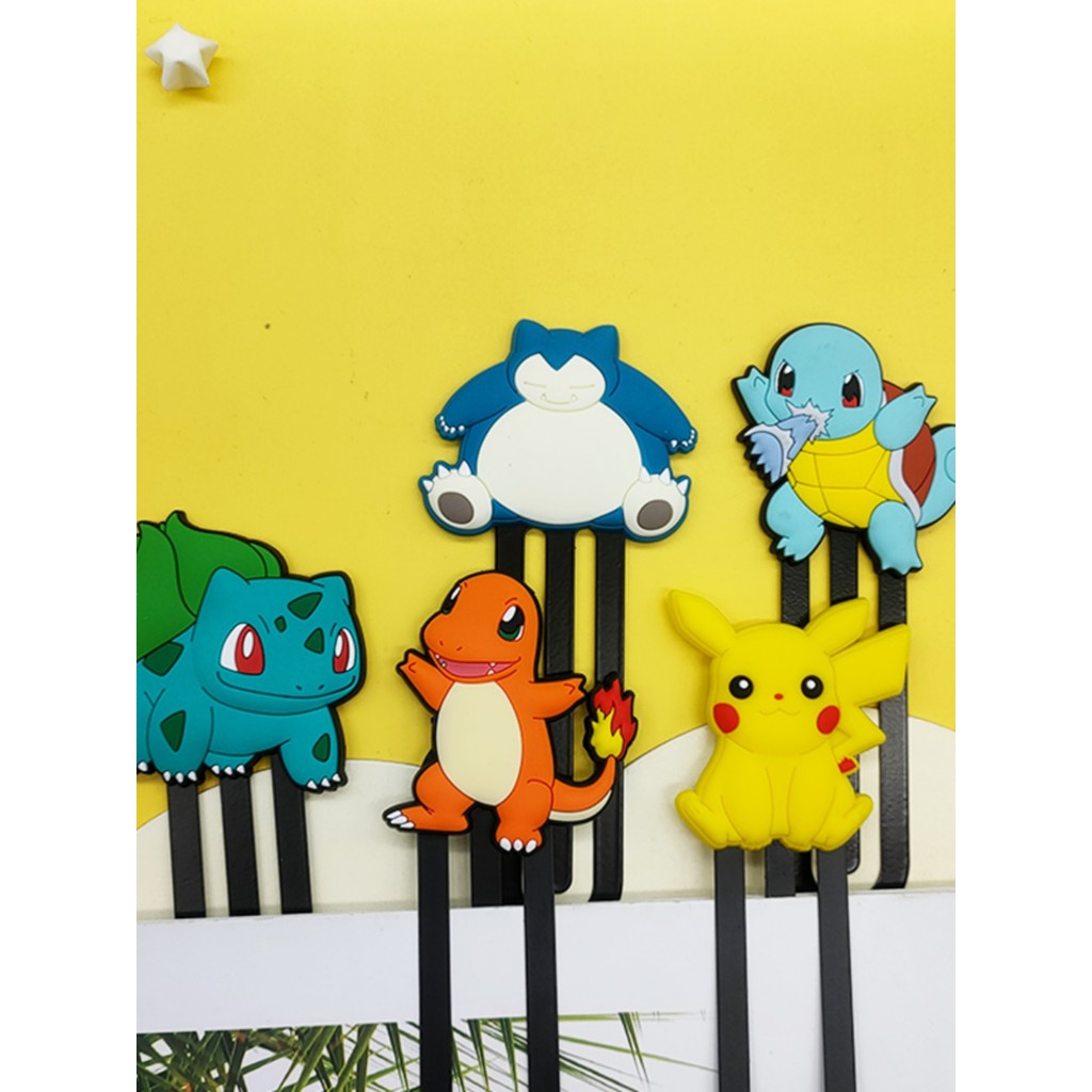 Cute Cartoon Pikachu Cartoon Series Influencer Custom Metal Bookmark ...