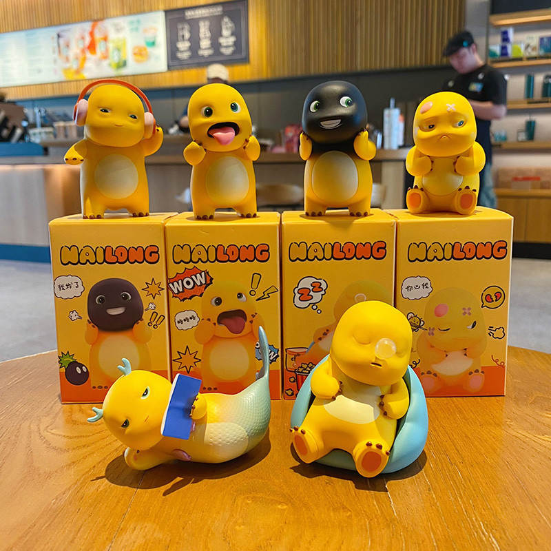 Pop Mart Nai Long Chill Daily Series | Cute Desk Figurines & Blind Box ...