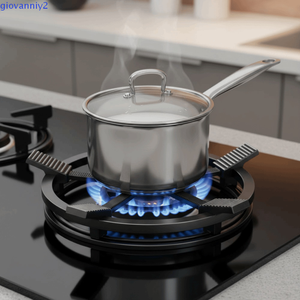 GIOVANNIY Gas Burners Stand, Cast Iron Anti Slip Stove Support ...