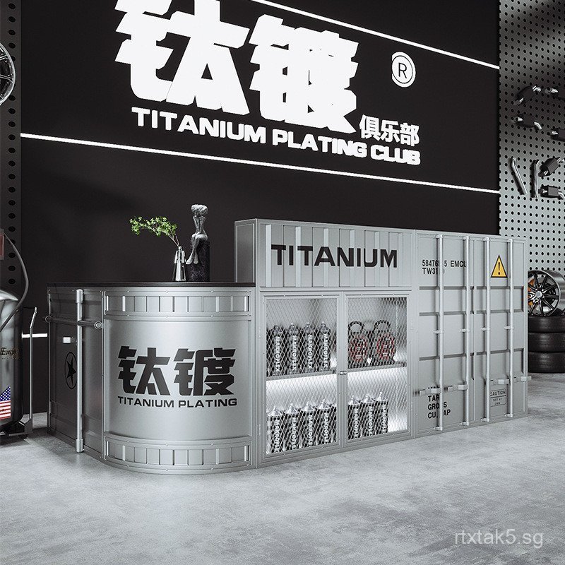 Industrial Style Bar Counter Cashier Counter Container Hotel Qingba Bar ...