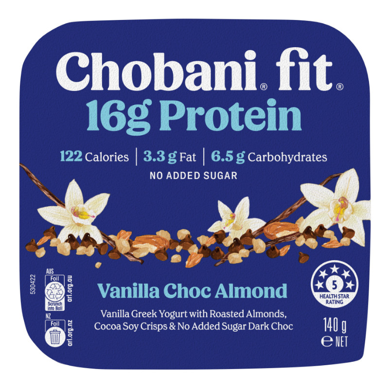 Chobani Fit Protein Vanilla Chocolate Almond 140g | Shopee Singapore