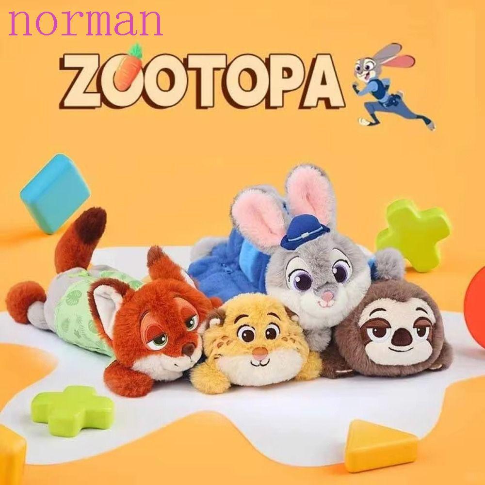 NORMAN Zootropolis Plush Storage Bag, Cute Creative Cartoon Plush Pen ...