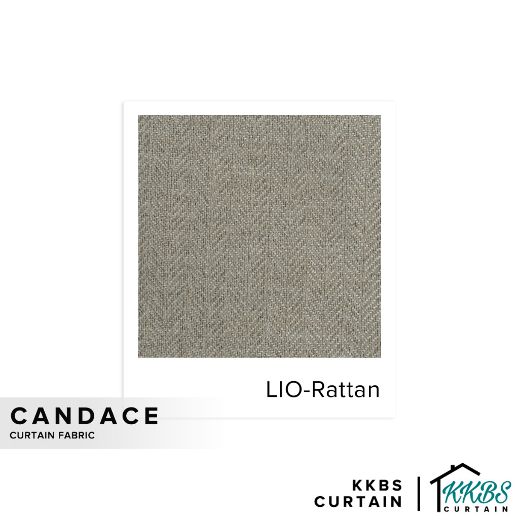 KKBS CURTAIN Candace-Lio Curtain Fabric 126'' Cut by Meter (Rattan ...