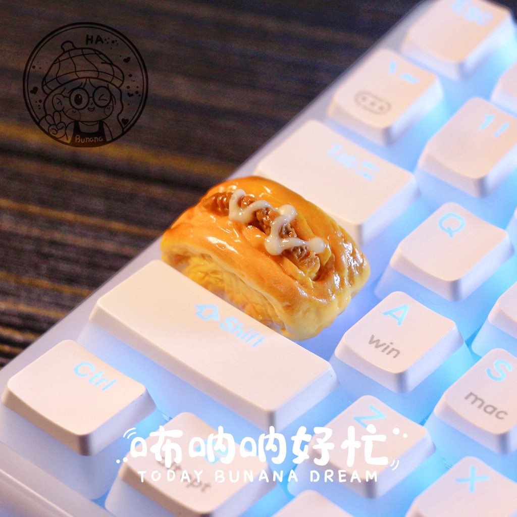 keycaps custom keycaps Unique Pork Chop Bag Keycap Manicure Knock ...
