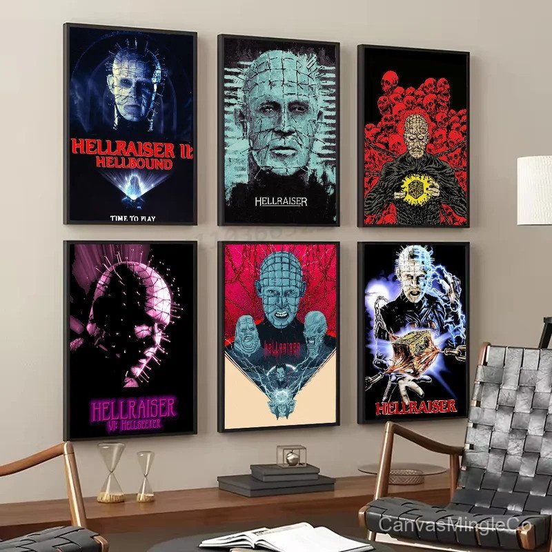 Classic Horror Movie H-hellraiser Poster Poster Art Print Bar Living ...