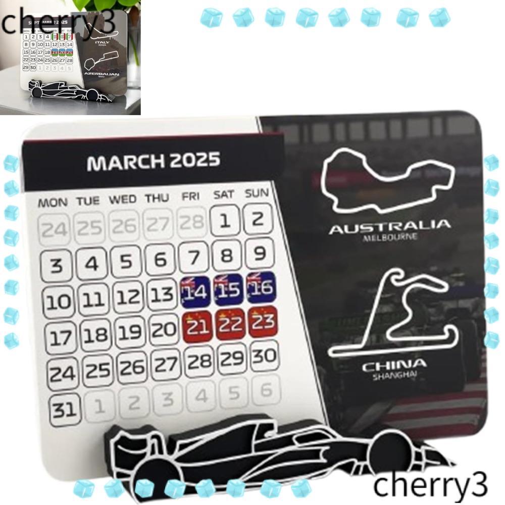 CHERRY 2025 Racing Calendar, Formula 1 With F1 Car Stand F1 Race ...