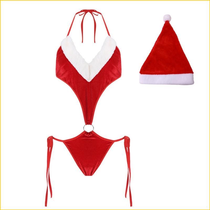 SPT Velvet Christmas Lingerie Santa Lingerie Babydolls Christmas ...