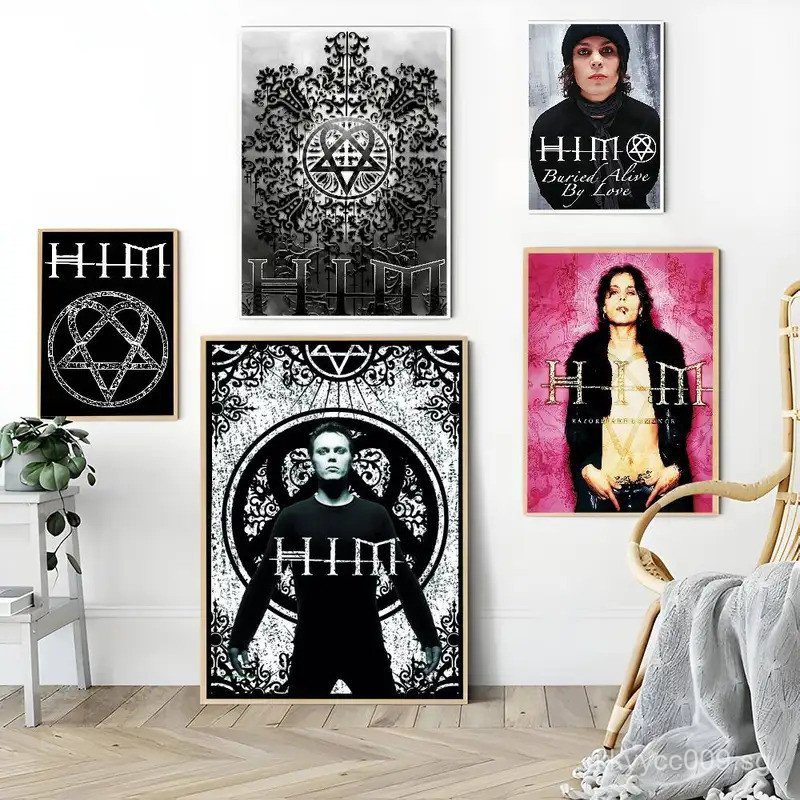 1pc Rock H-hIM Band Anime Posters Sticky HD Quality Poster Wall Art ...