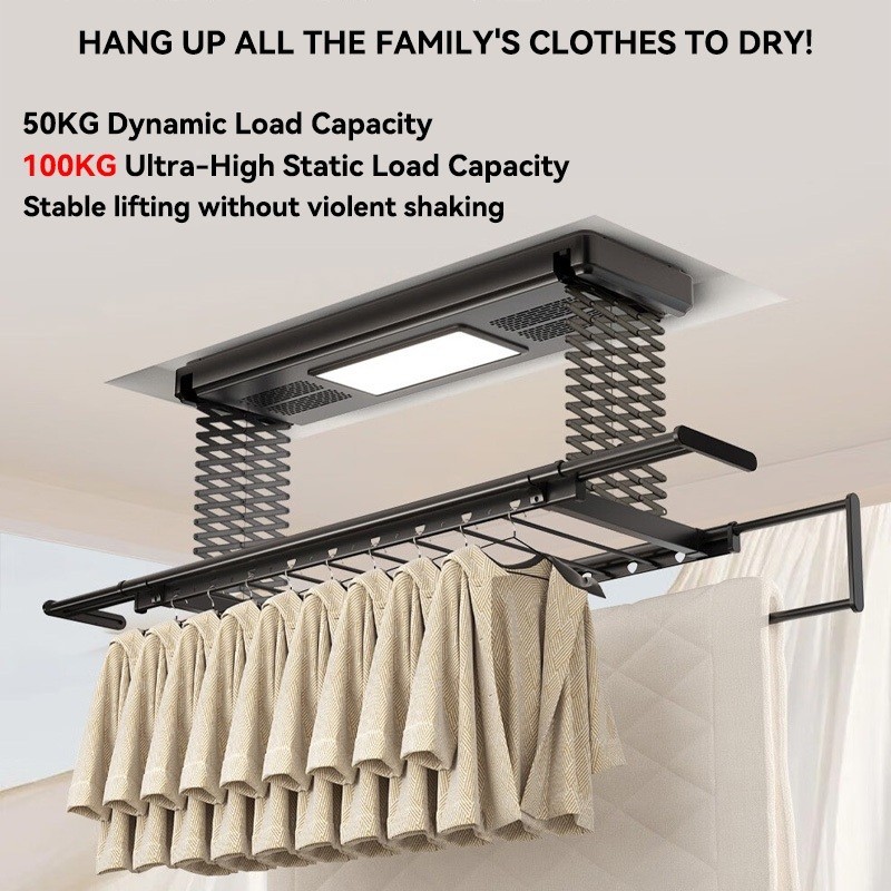 Automated Laundry Rack Smart Laundry System Control Ceiling Clothes ...