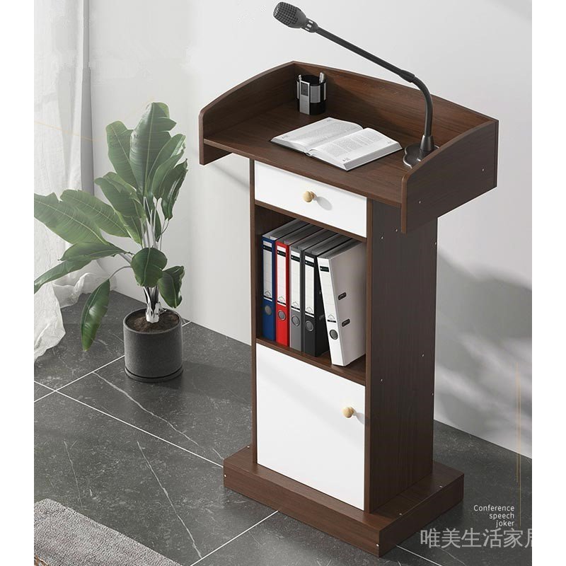 Office Desk Lectern Church Lecture Table School Teacher Wooden Lecture ...