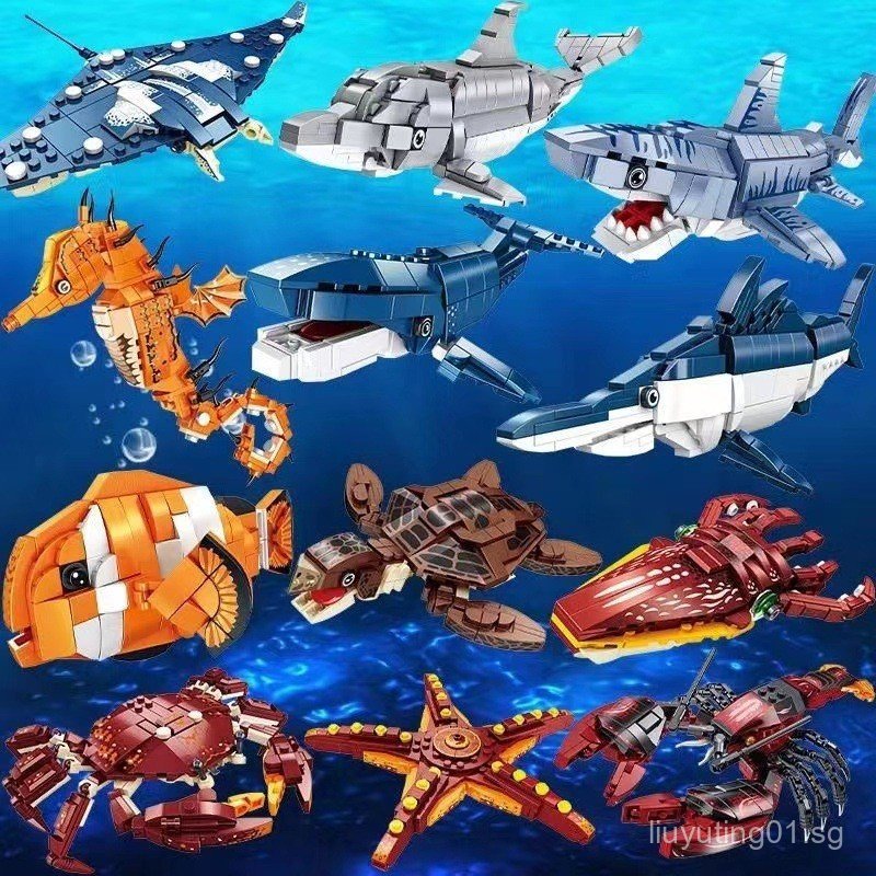 Sg Penrose Sea Life Animal Compatible Lego Building Blocks Undersea ...