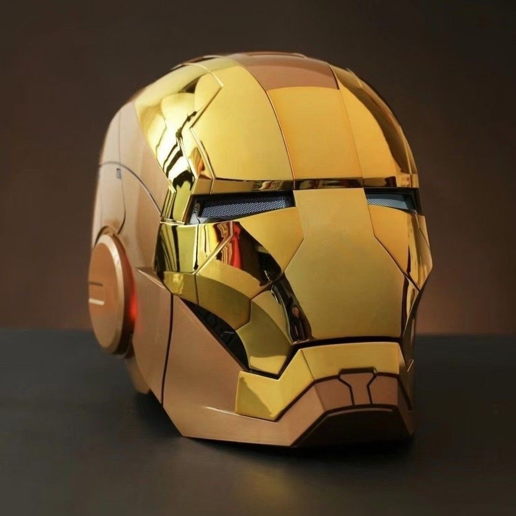 2025 New Style Iron Man Helmet Black Gold Black Silver Electric Helmet ...
