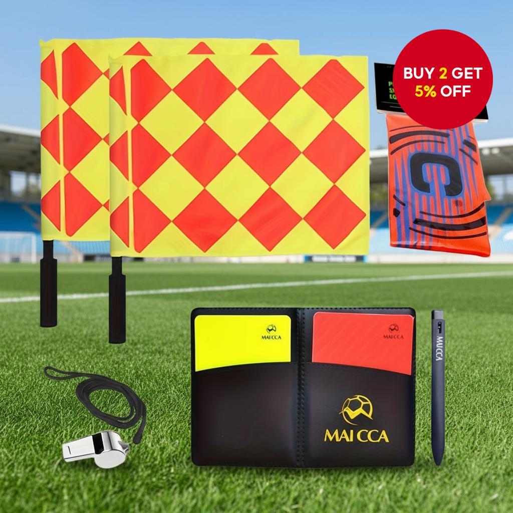 Referee Kit for Football Match, Includes Red/Yellow Cards, Whistle ...