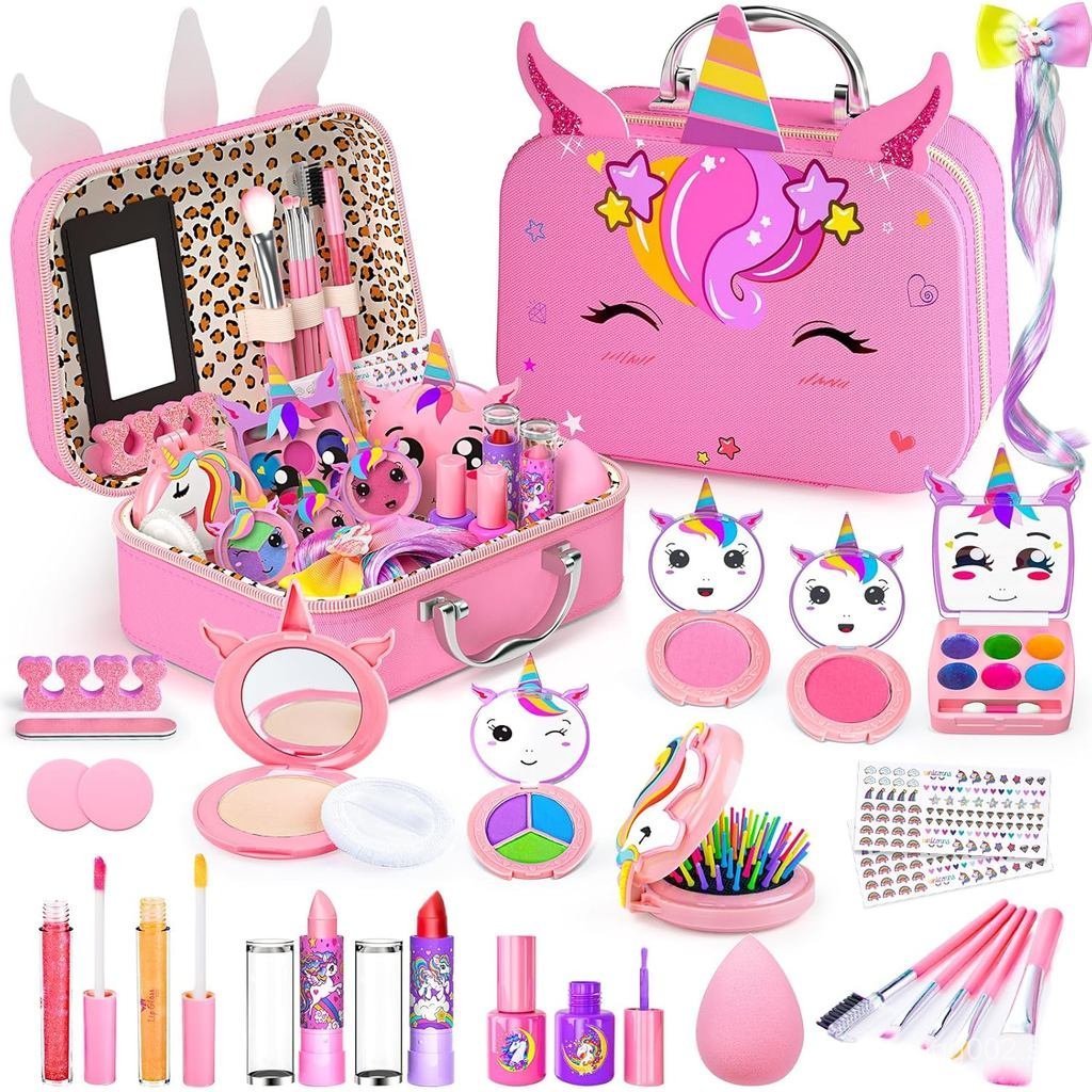 Kids Makeup Kit for Girls, Little Girls Pretend Make Up, Princess Play ...