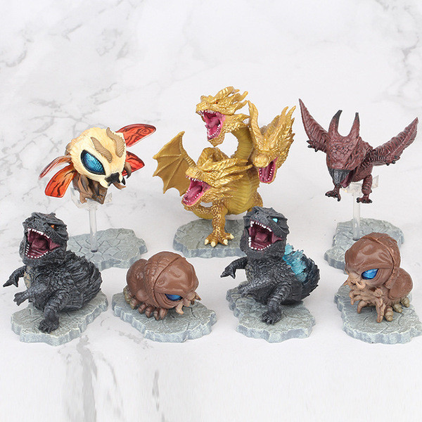 godzilla toys godzilla x kong 7 Godzilla Q Version Laton Mothra ...