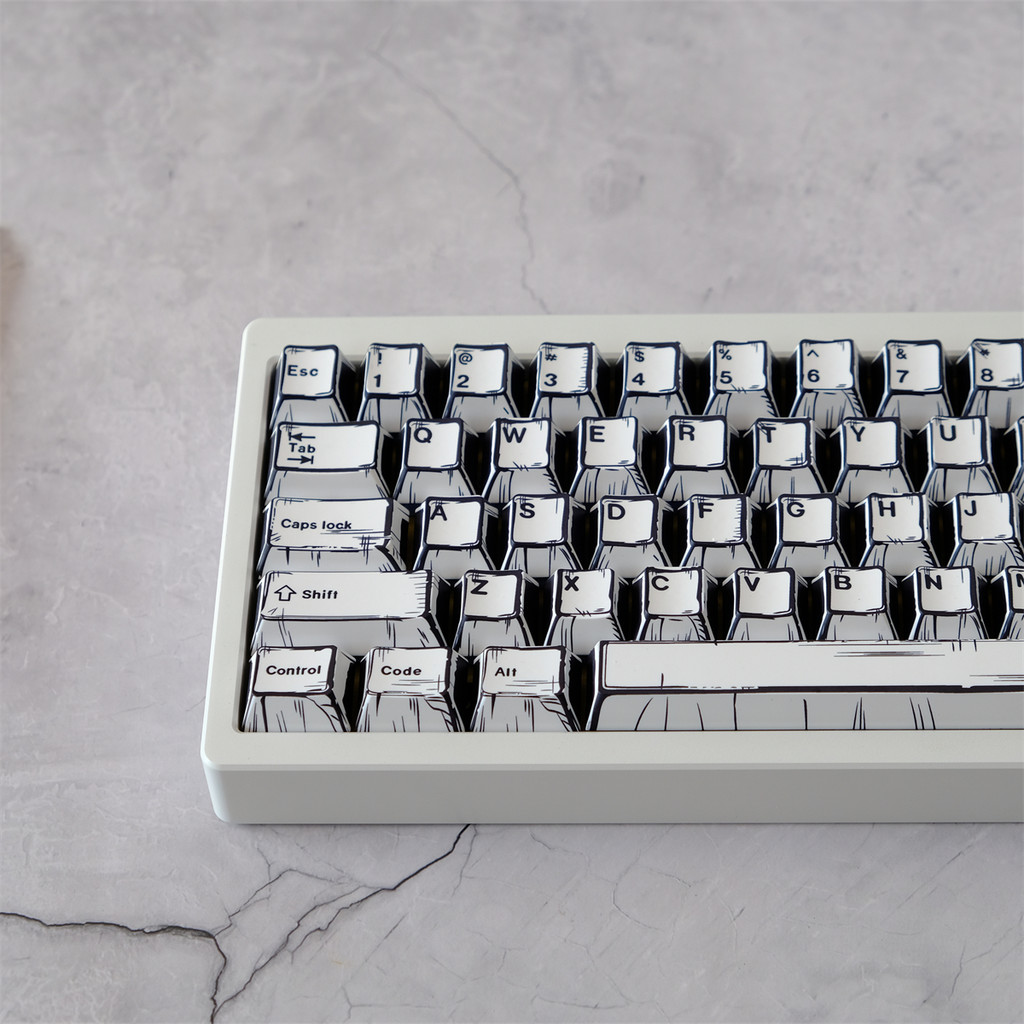 keyboard mechanical gaming keyboard Cartoon wind key cap PBT original ...
