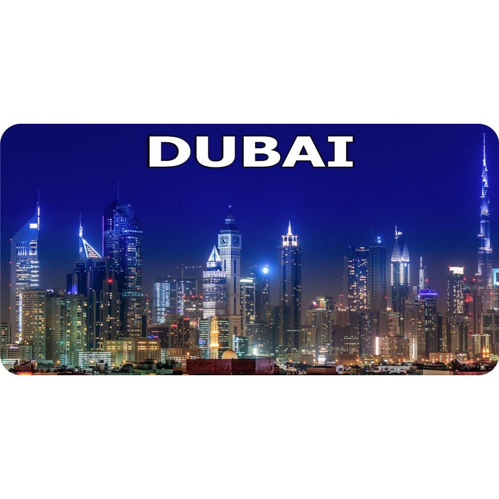 Dubai Skyline Photo License Plate | Shopee Singapore