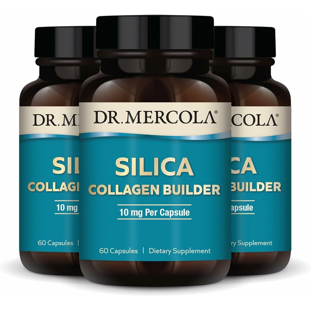 Dr. Mercola Silica Collagen Builder, 90 Servings (180 Capsules ...
