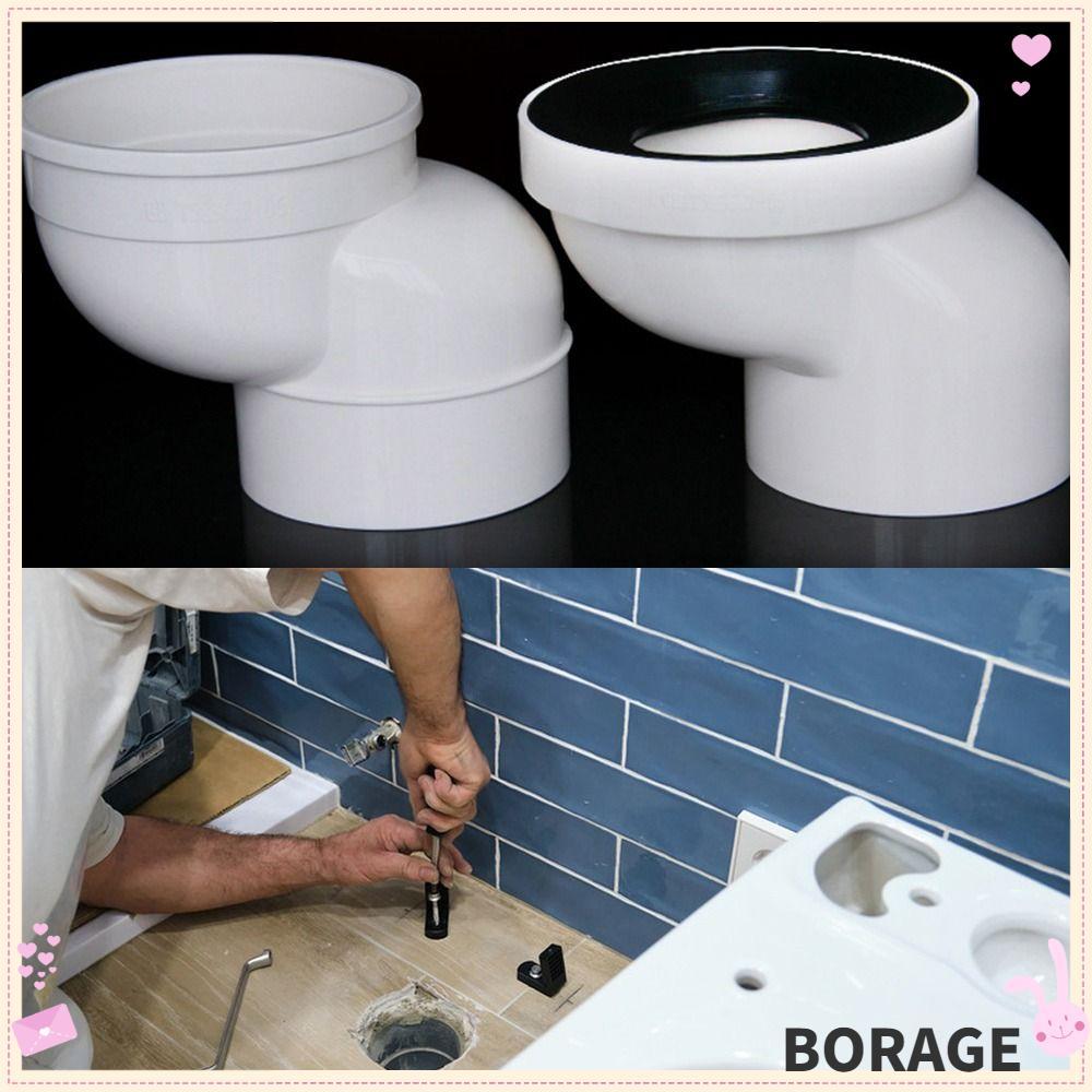 BORAG Toilet Shifter Pipe, 110mm PVC Plastic Toilet Drain Relocation ...