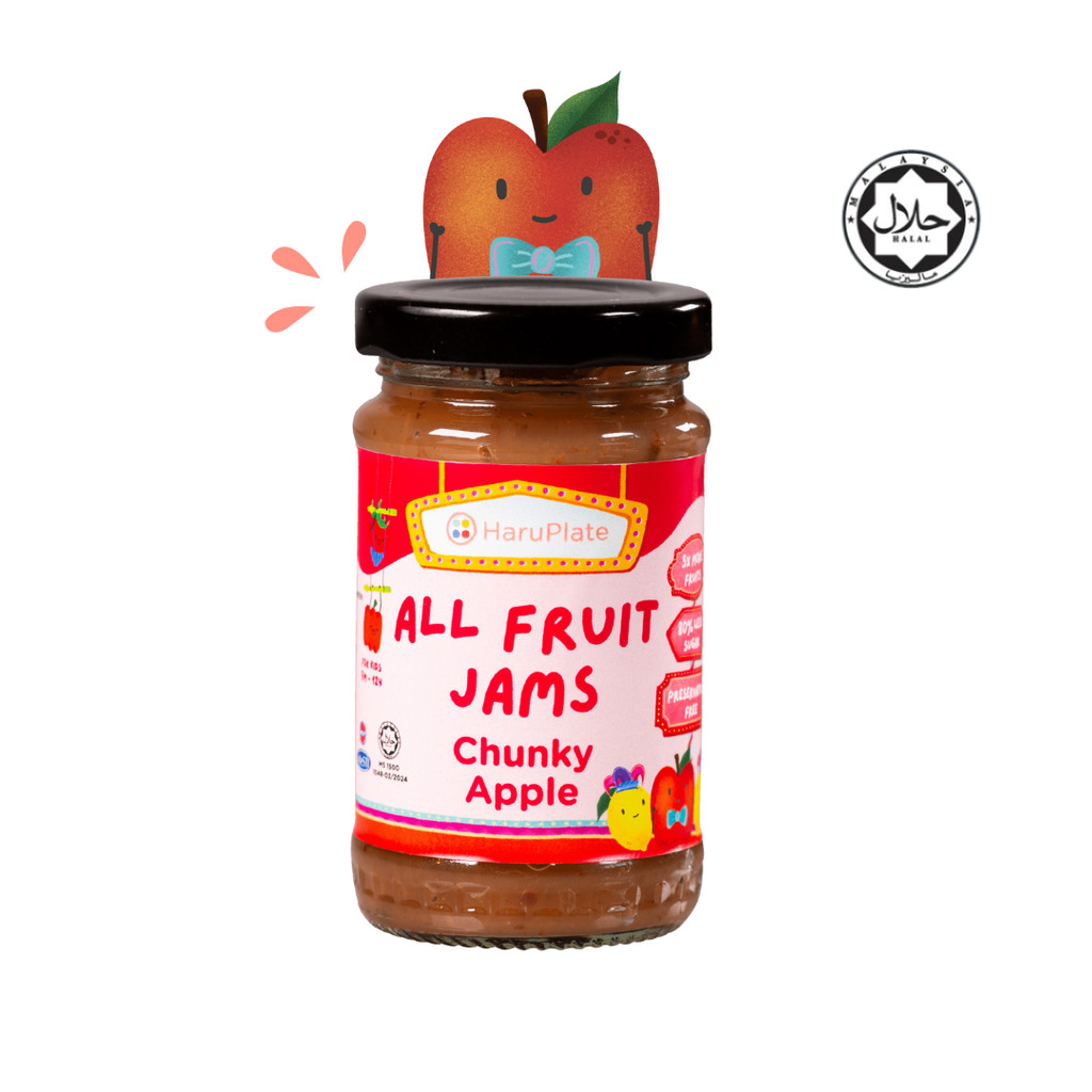 HaruPlate - Chunky Apple Jam (Halal-Certified, For Babies & Kids 9m ...
