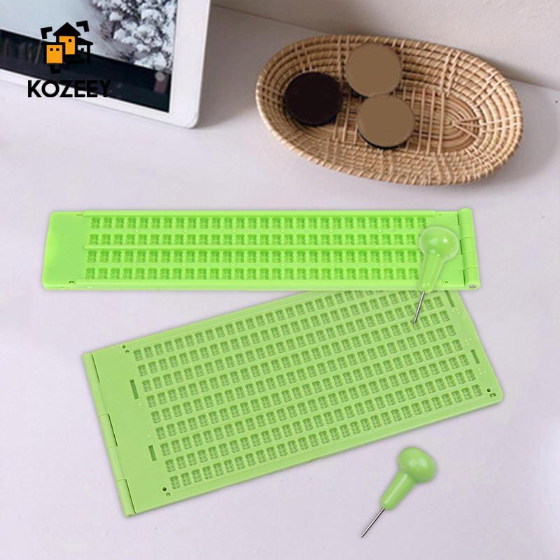 [KOZEEY] Braille Writing Slate Braille Learning Tool Durable Braille ...