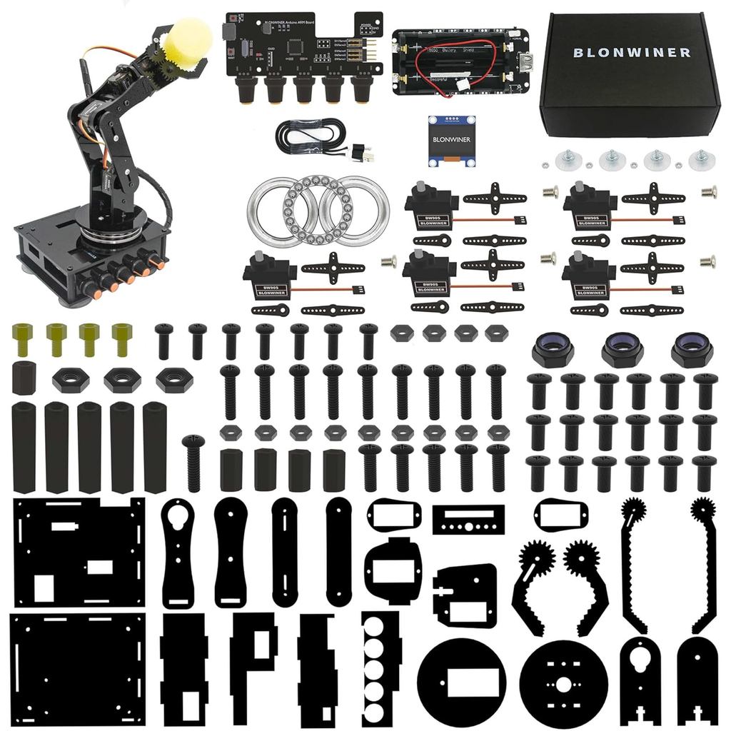 Robot Kit, Robot Arm Kits for Arduino Coding, Smart Robotic Arm ...