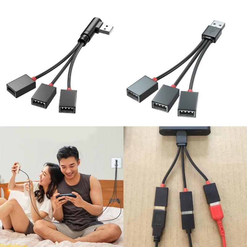 Doublebuy USB Splitter Cable USB Male to 3 Female Extension Cord ...