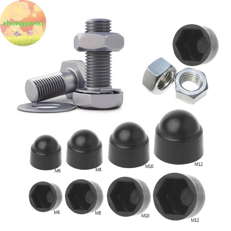 Zhongyanxi 10Pcs M4 M5 M6 M8 M10 M12 Bolt Nut Dome Protection Caps ...