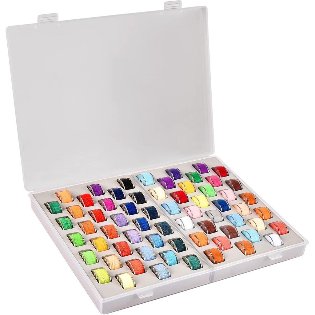 Bobbin Holder Case - 66 Pcs Bobbins Thread Storage Organizer Compatible ...