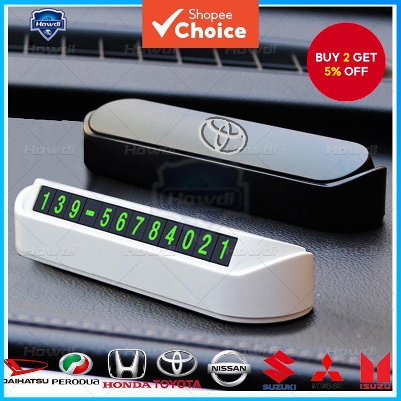 【Ready Stock】Car Temporary Parking Card Phone Number Card Plate Car ...