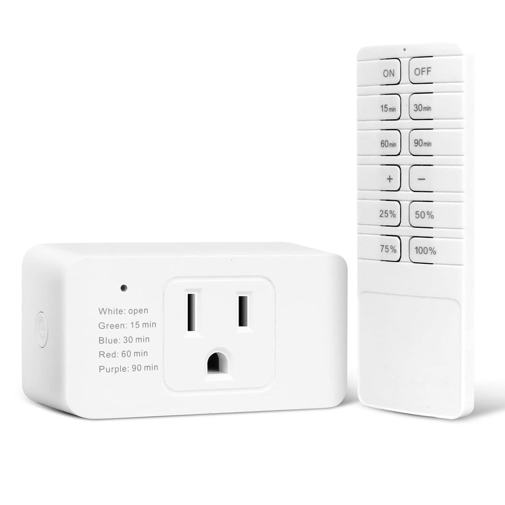 GMY Plug in Dimmer Switch for Lamp with Timer, Remote Control Indoor ...