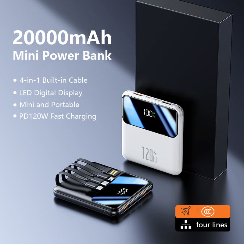 [SG Stock] CCC 20000mAh Small Power Bank 120W Mini Powerbank Fast ...