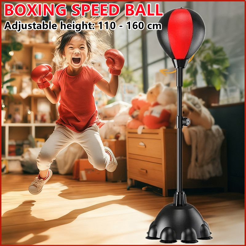 Boxing speed ball Adjustable Punching Bag With Stand Set Kids Boxing ...